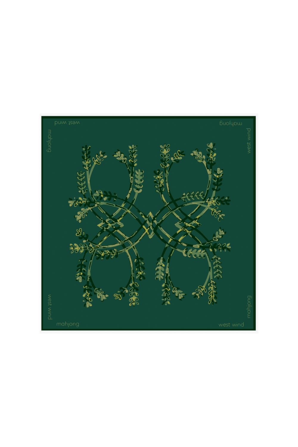 Mahjong Tile Mat - Green - PRE-ORDER – West Wind Mahjong