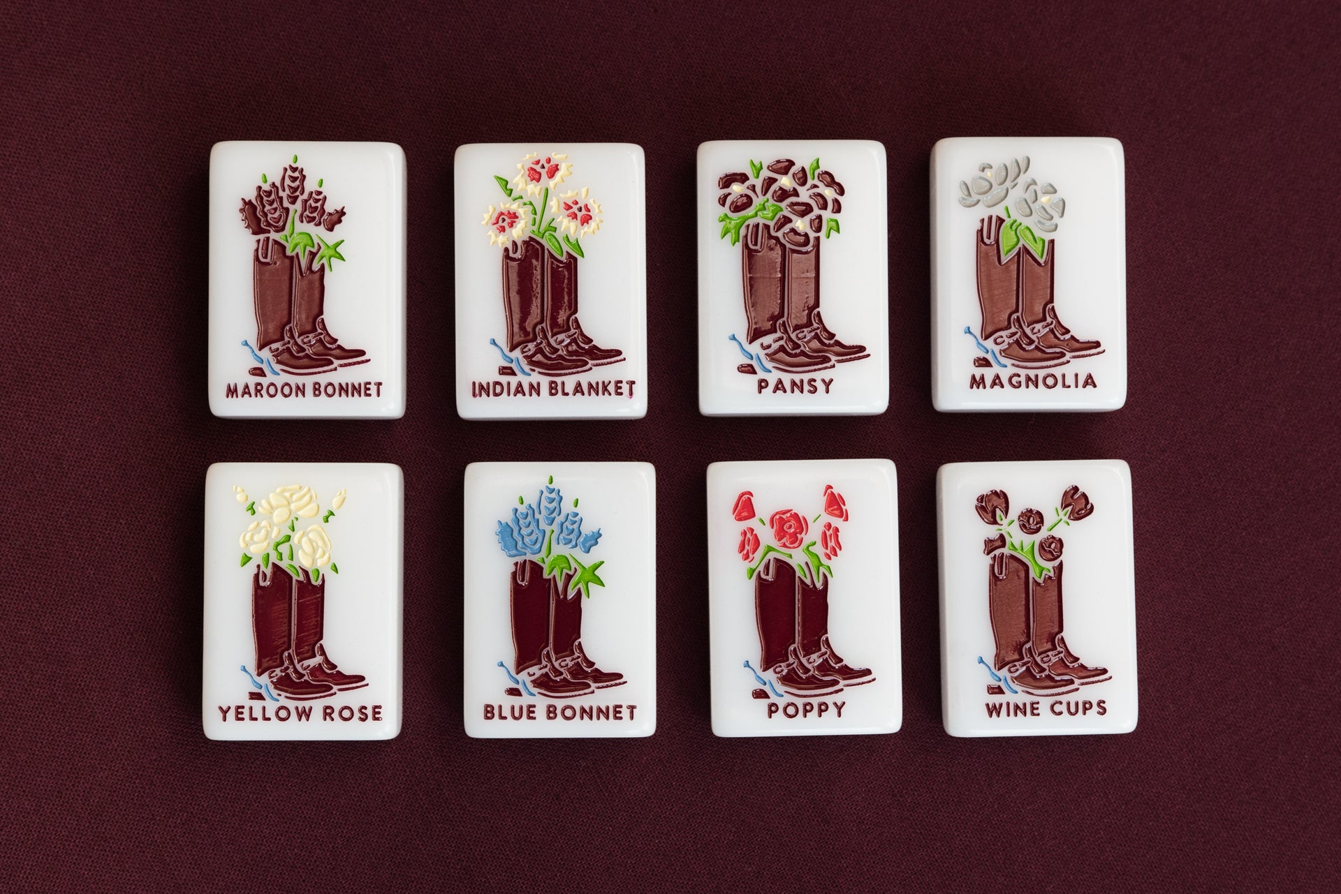 Texas A&M Mahjong Tiles | West Wind Mahjong