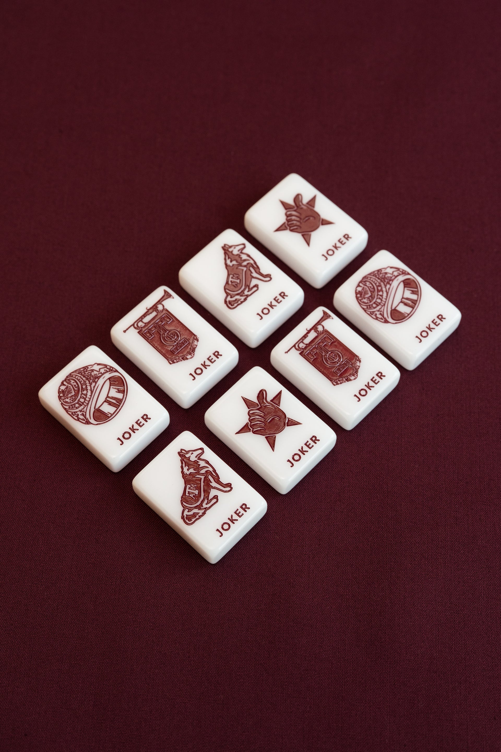 Texas A&M Mahjong Tiles | West Wind Mahjong