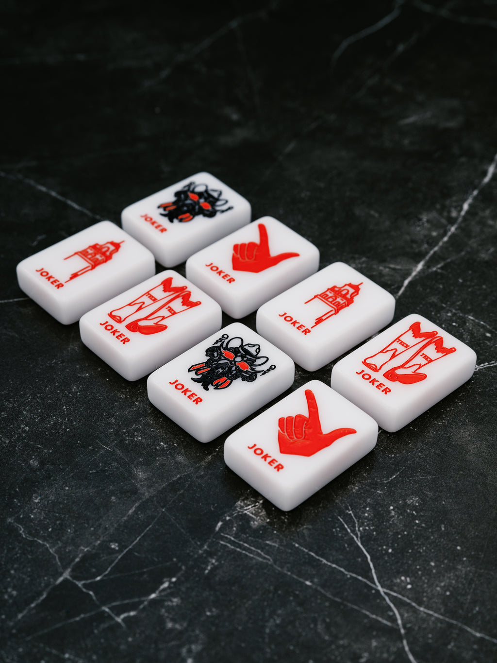 Texas Tech Mahjong Tiles | West Wind Mahjong